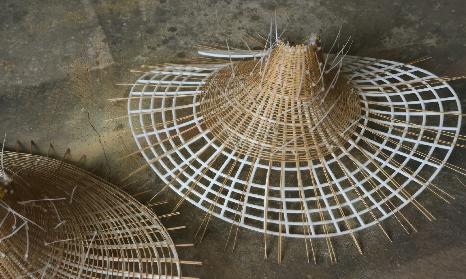 SLA 3D Printing Frame for Bamboo Weaving