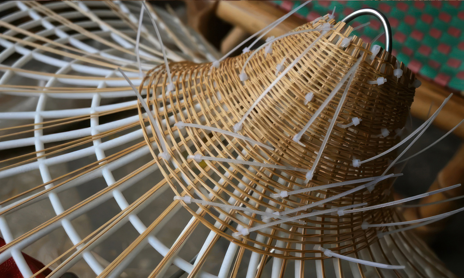 SLA 3D Printing Frame for Bamboo Weaving