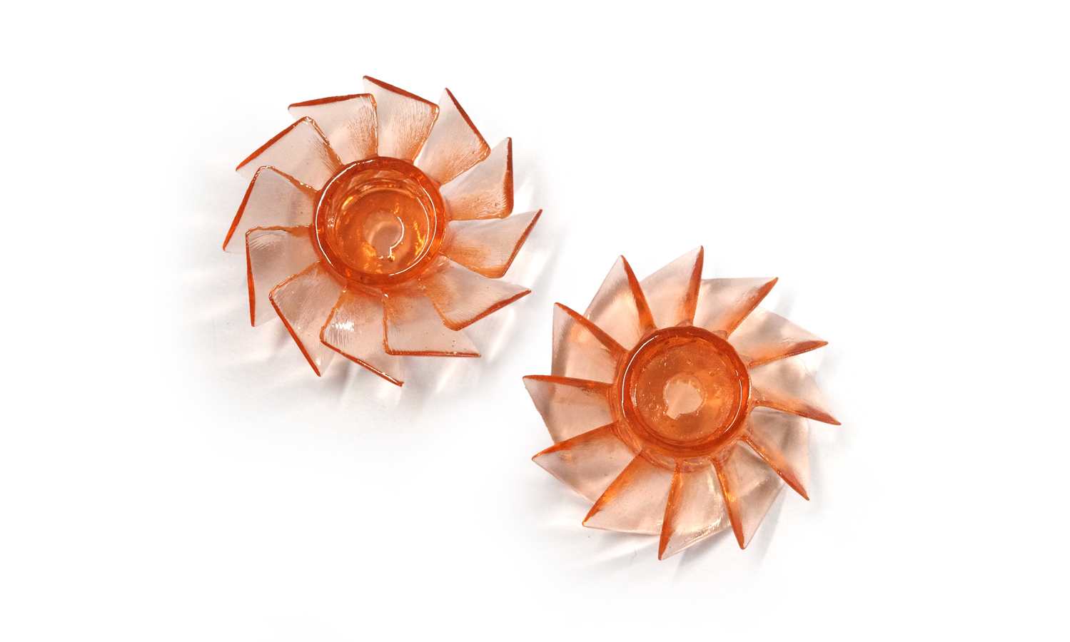 SLA 3D Printed Clear High-temp Resin-100℃ Impellers Miniatures - FacFox