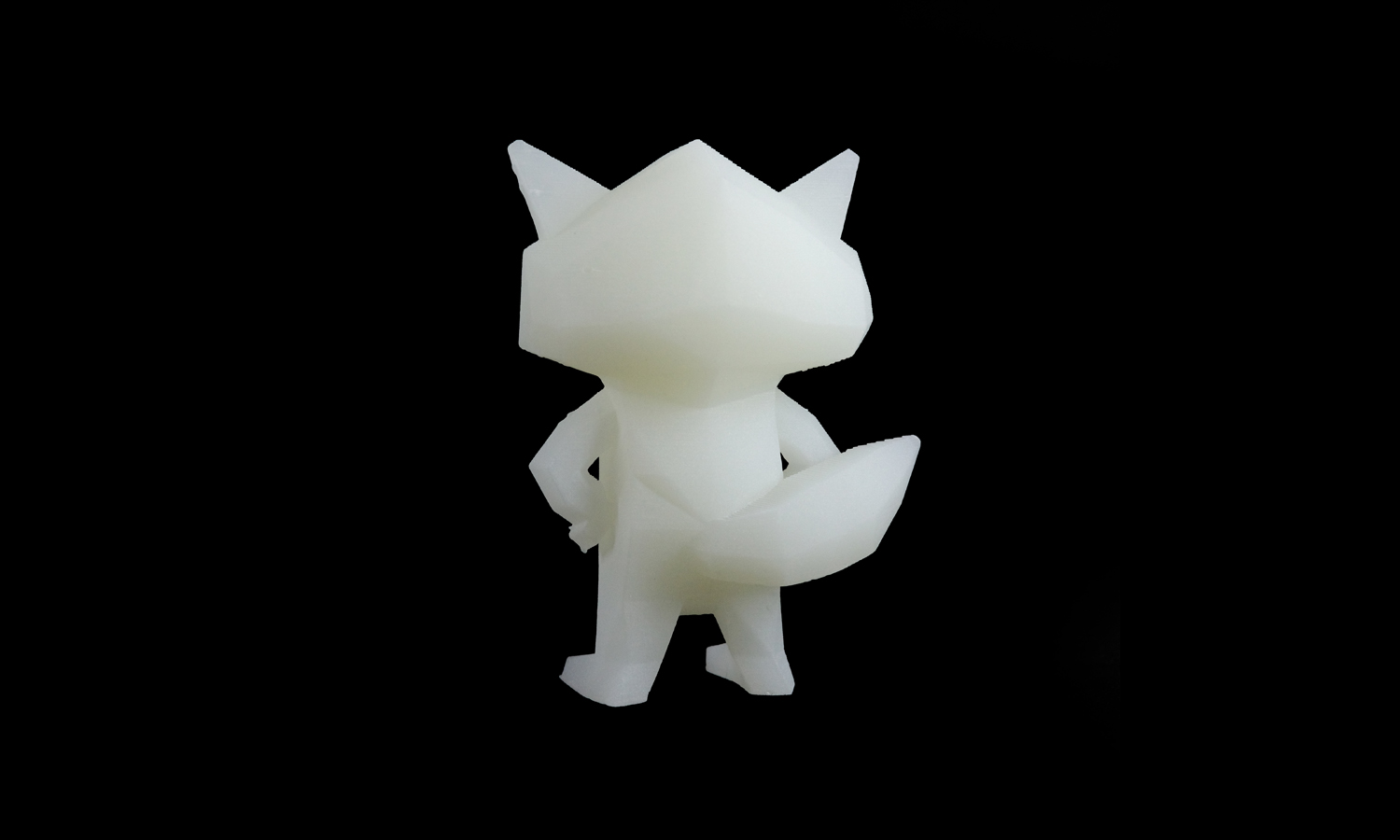 SLA 3D Printed High-temp Resin 140℃ Fox Mascot - FacFox
