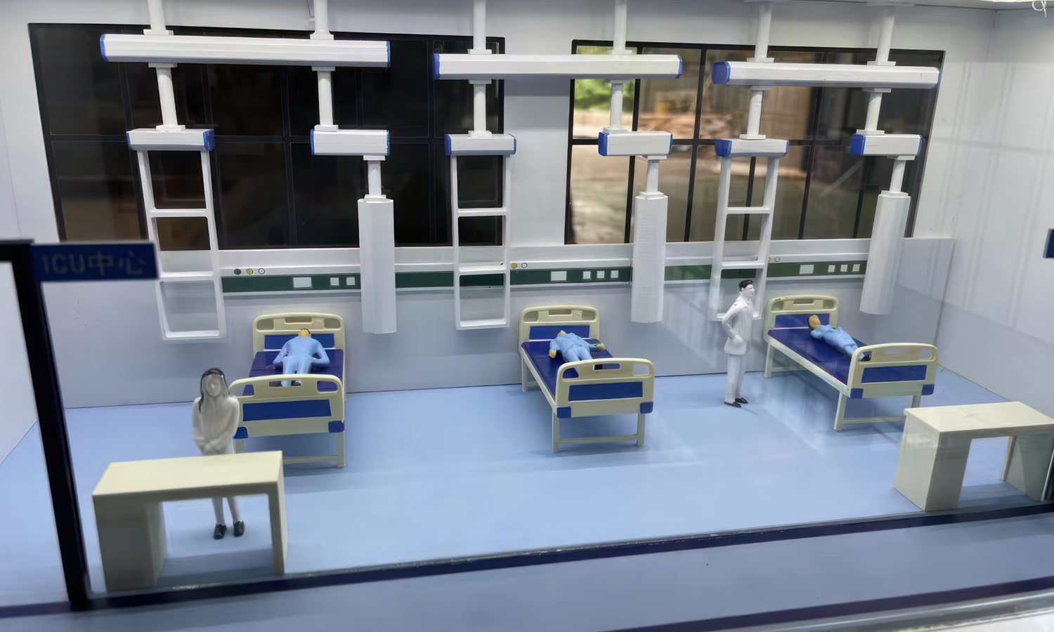 Laser Cut and 3D Printed Hospital Architectural Scale Model - FacFox