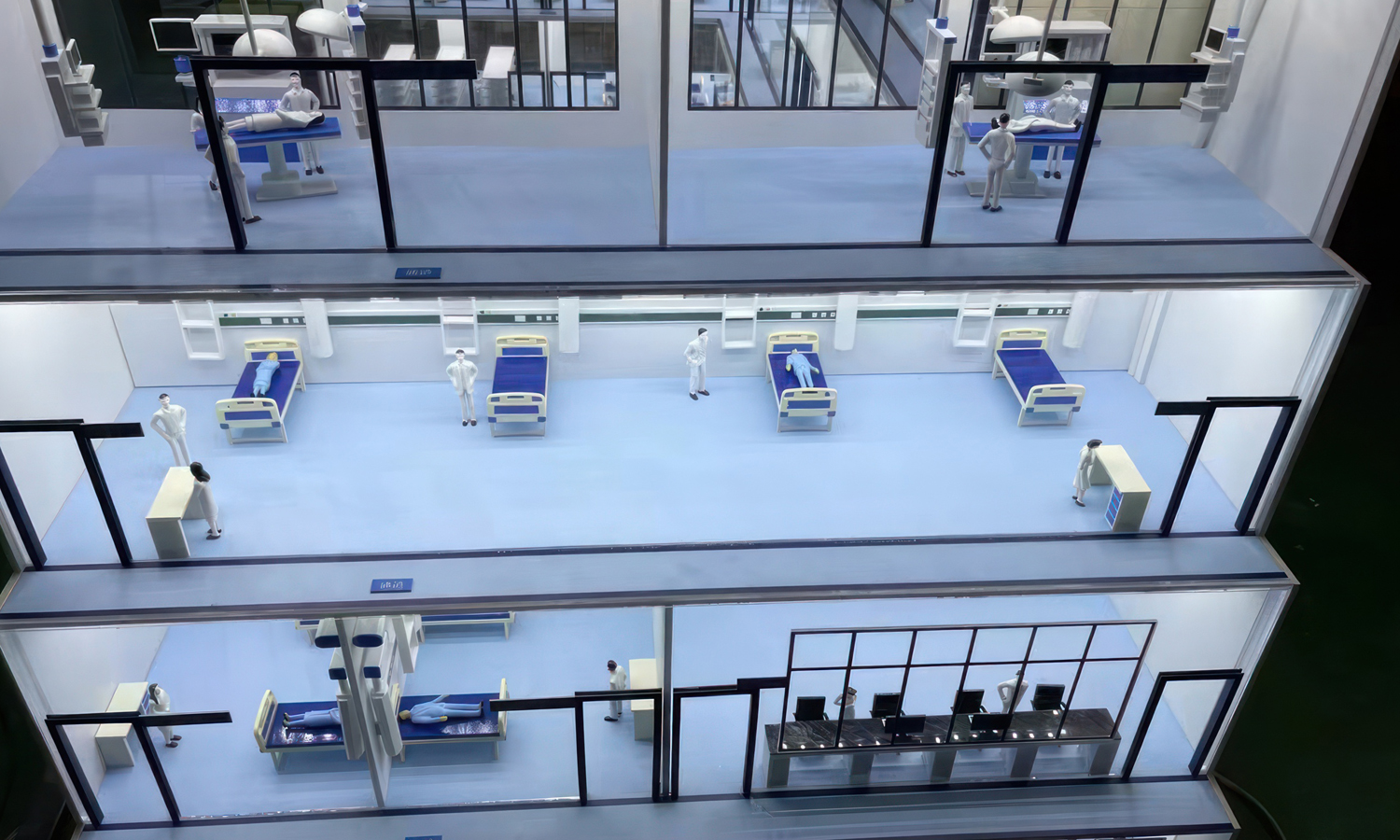 Laser Cut and 3D Printed Hospital Architectural Scale Model - FacFox