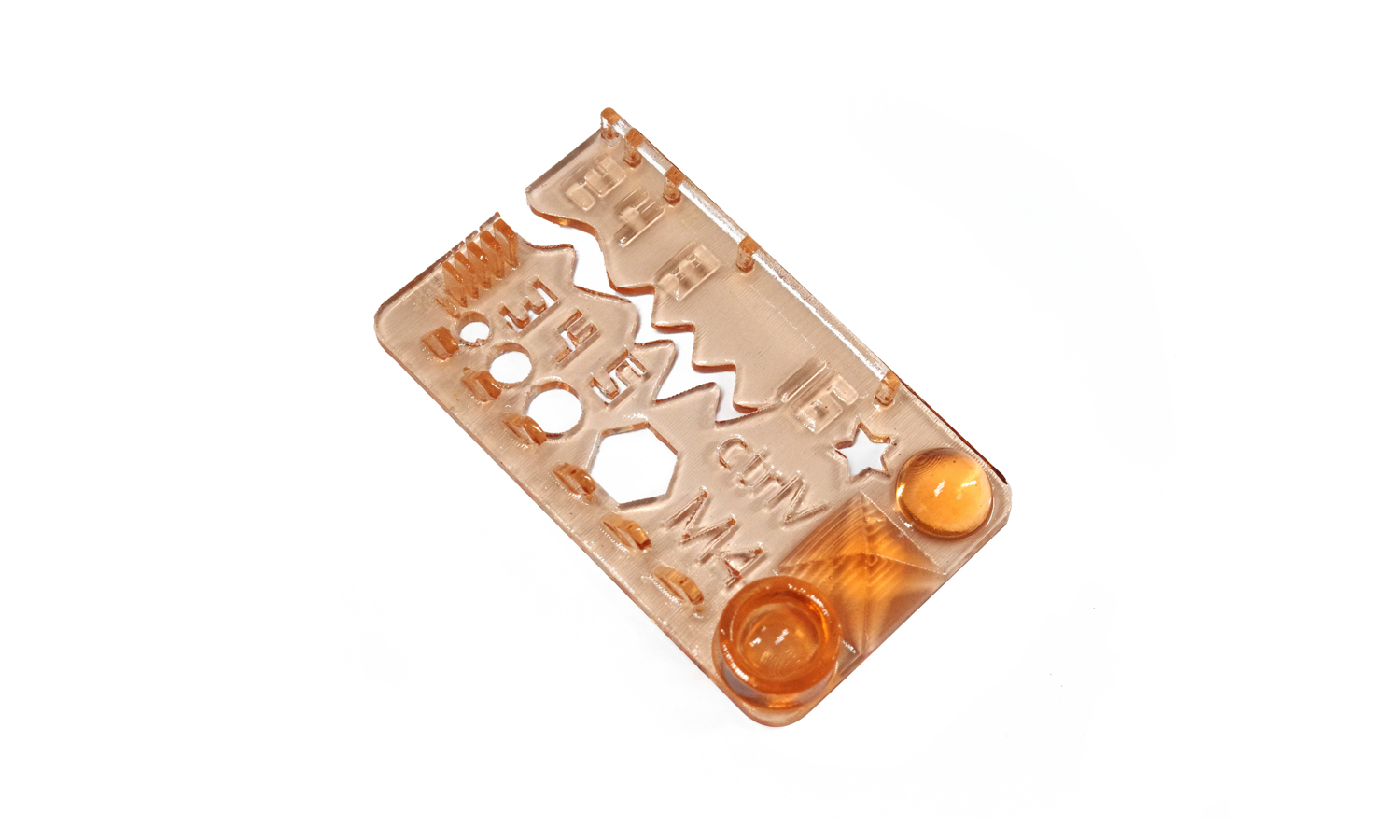 SLA Clear High-temp Resin-100℃ 3D Printed Benchmark - FacFox