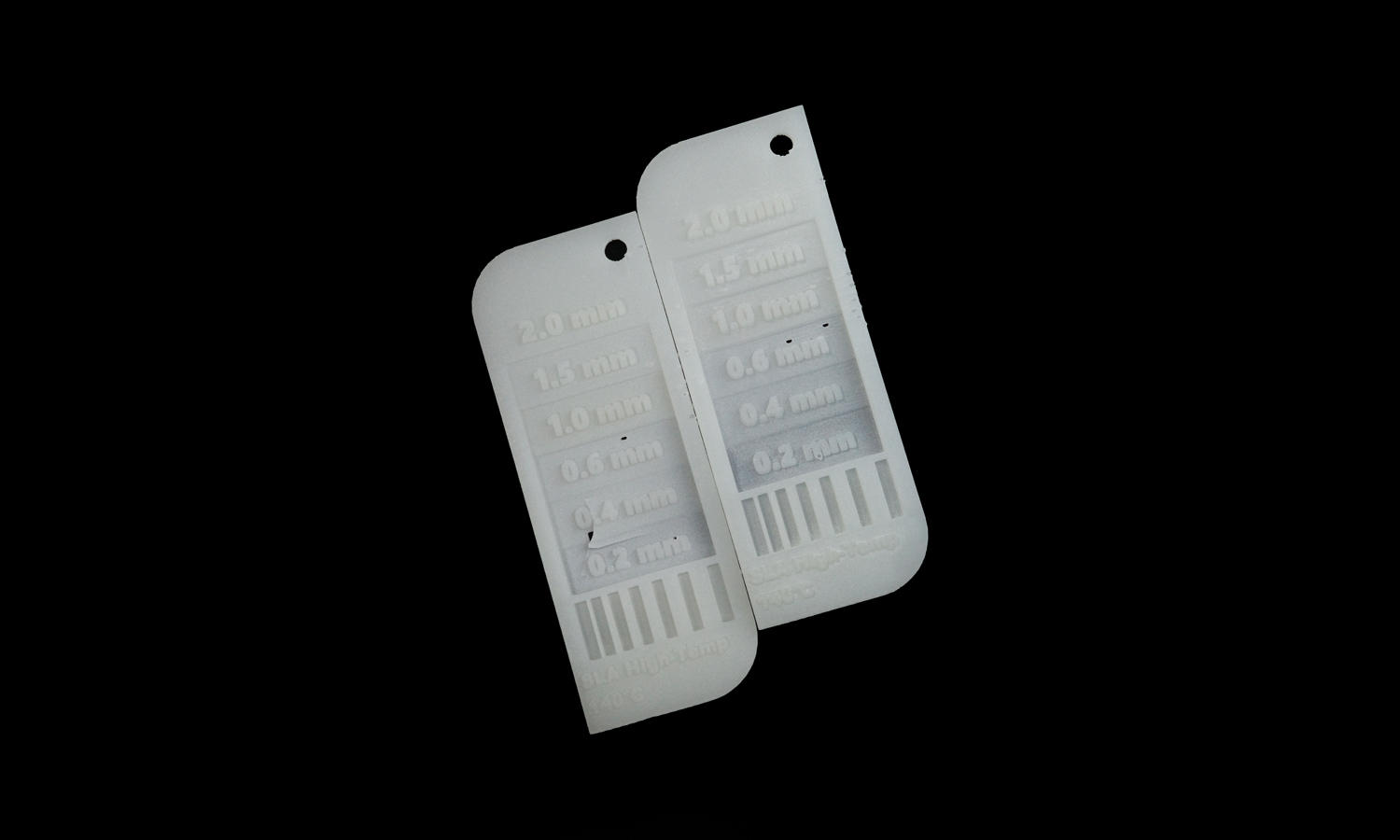 SLA High-temp Resin 140℃ 3D Printed Testing Plates - FacFox