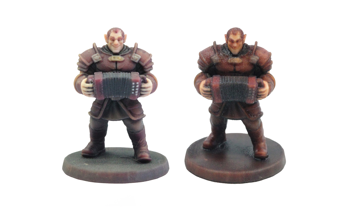 WJP vs Mimaki Full-Color Accordion Player Miniatures - FacFox